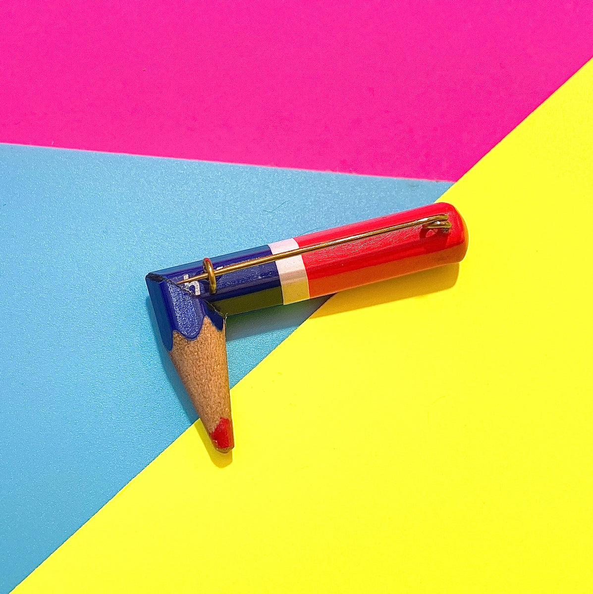 Amy Chan “Wonky Pencil” brooch – Grumpy Bunny