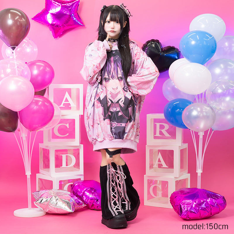 ACDC RAG "Love Girl" punk hoodie – Grumpy Bunny